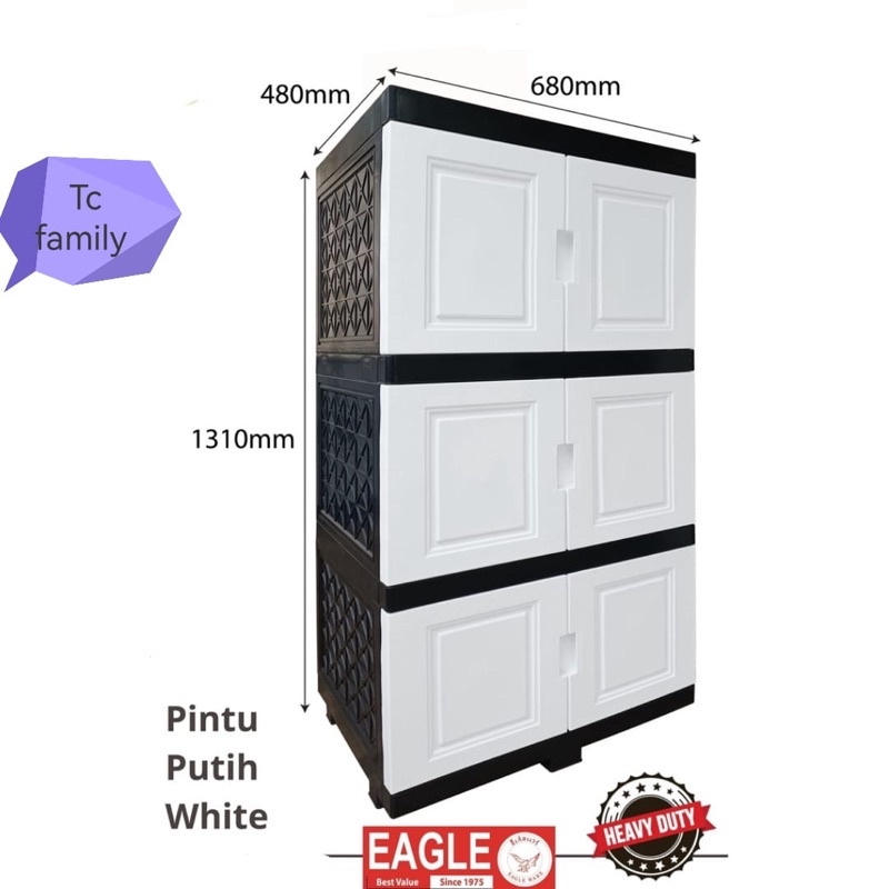 PLASTIK KABINET SERBAGUNA 3 TINGKAT PLASTIC CABINET 3Layers / DRAWER ...