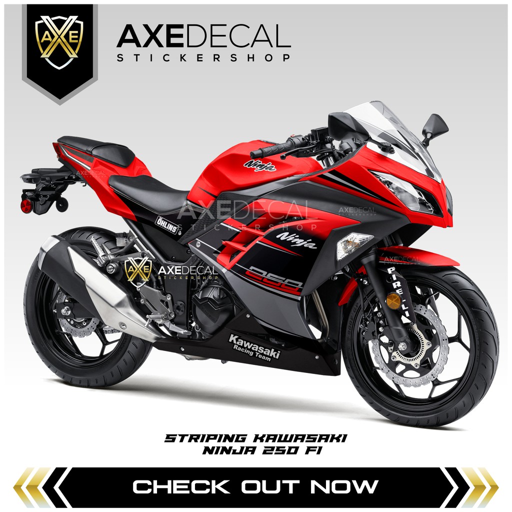 Ninja 250 Fi Striping Custom Graphic Kawasaki Ninja Fi Motorcycle ...
