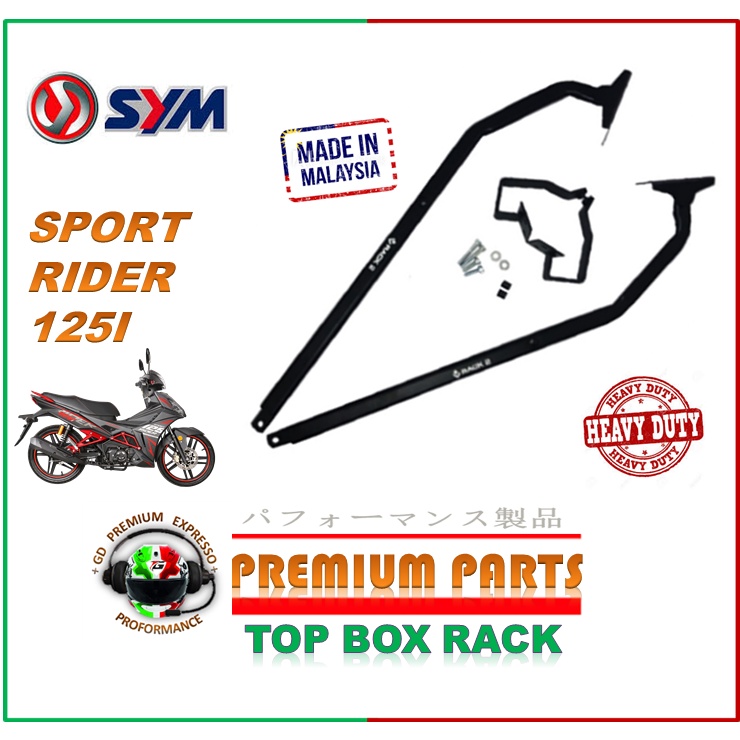SYM SPORT RIDER 125I TOP BOX RACK MONORACK HEAVY DUTY HIGH QUALITY ...
