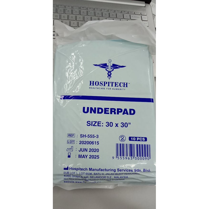 HOSPITECH UNDERPAD 30X30" 10S | Shopee Malaysia