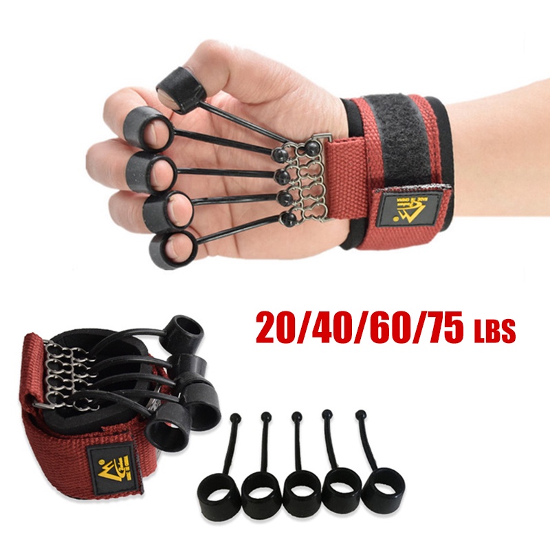 Finger Gripper Strength Trainer 20/40/60/75 lbs Fingers Flexion ...