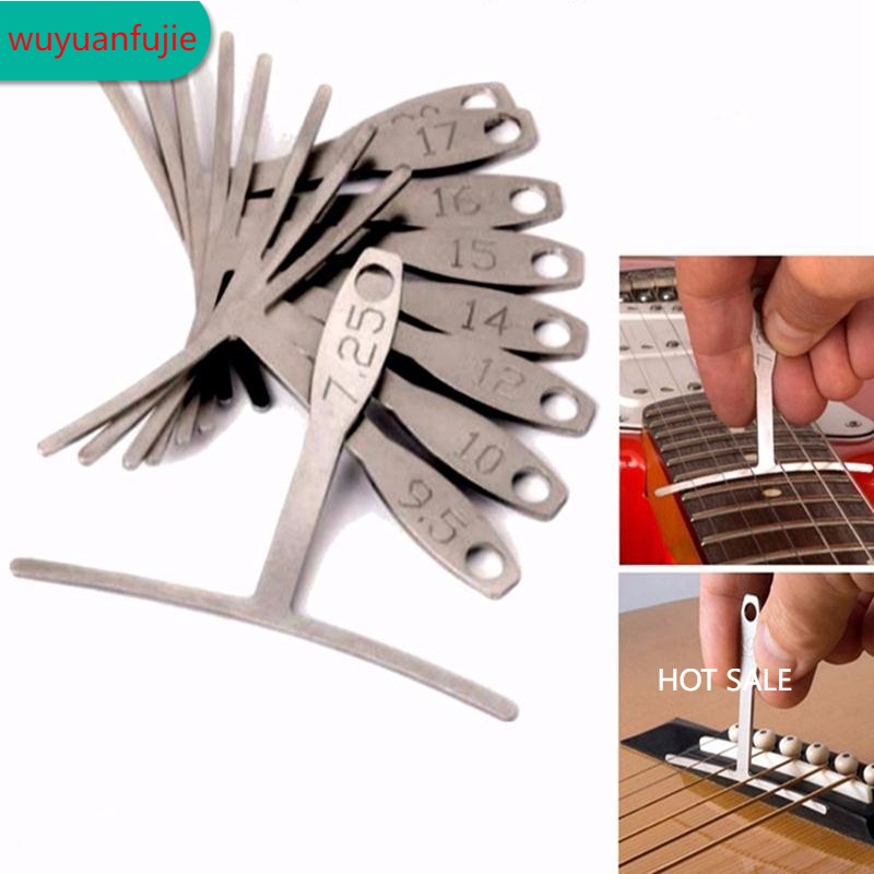 9 PCS Metal Guitar Bas Under String Radius Gauge Setup Set | Shopee ...