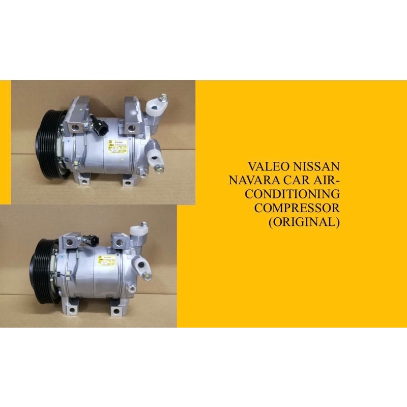 VALEO NISSAN NAVARA CAR AIR-CONDITIONING COMPRESSOR (ORIGINAL) | Shopee Malaysia