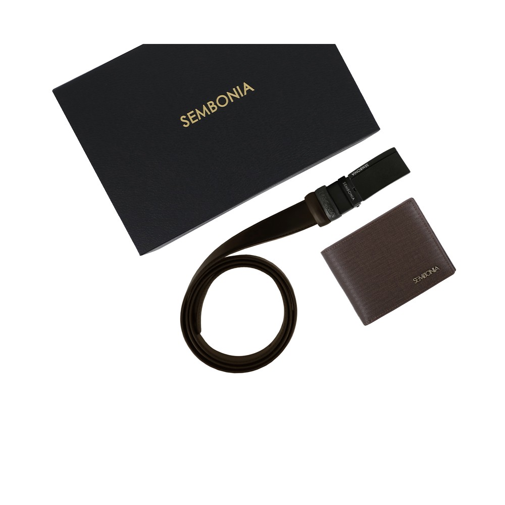 SEMBONIA Men Gift Set Wallet & Reversible Belt - 066710-065-95 | Shopee ...