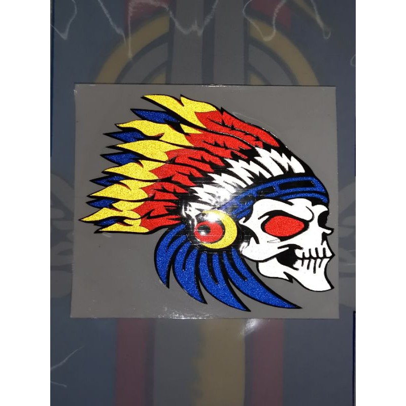 STIKER APACHE / STIKER DAYAK / STIKER RED INDIAN / STIKER REFLECT ...