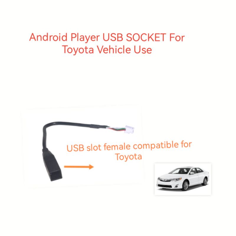 USB cable for Android player -4pin / -6pin Socket ( Toyota OEM Plug ...