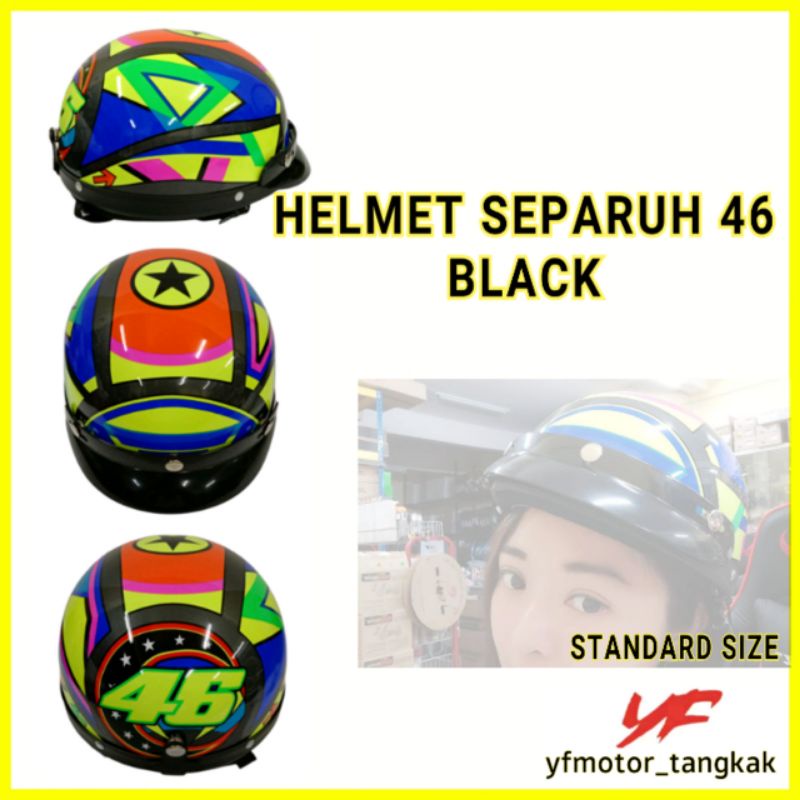 HELMET SEPARUH KUDA SHARK DESIGN 46 TURTLE CARTOON mhr steng half hat ...