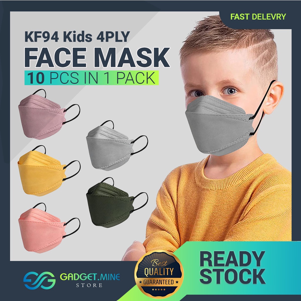 【KID KF94 Earloop Headloop Hijab Kids 4PLY with Conformity Disposable ...