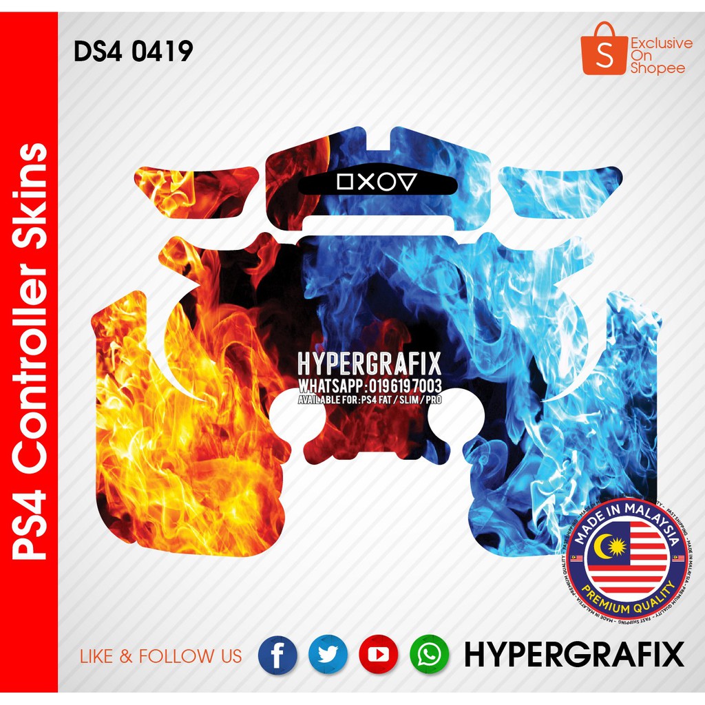 PS4 Controller DS4 SKIN (0419) | Shopee Malaysia