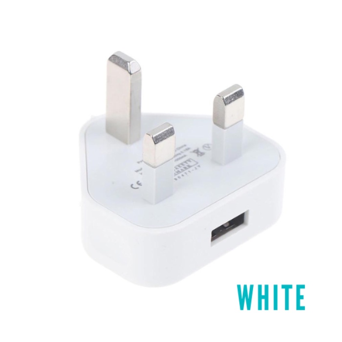 USB 3 Pin UK Plug 5V 1A Wall Charger Power Adapter Charging for Phone ...