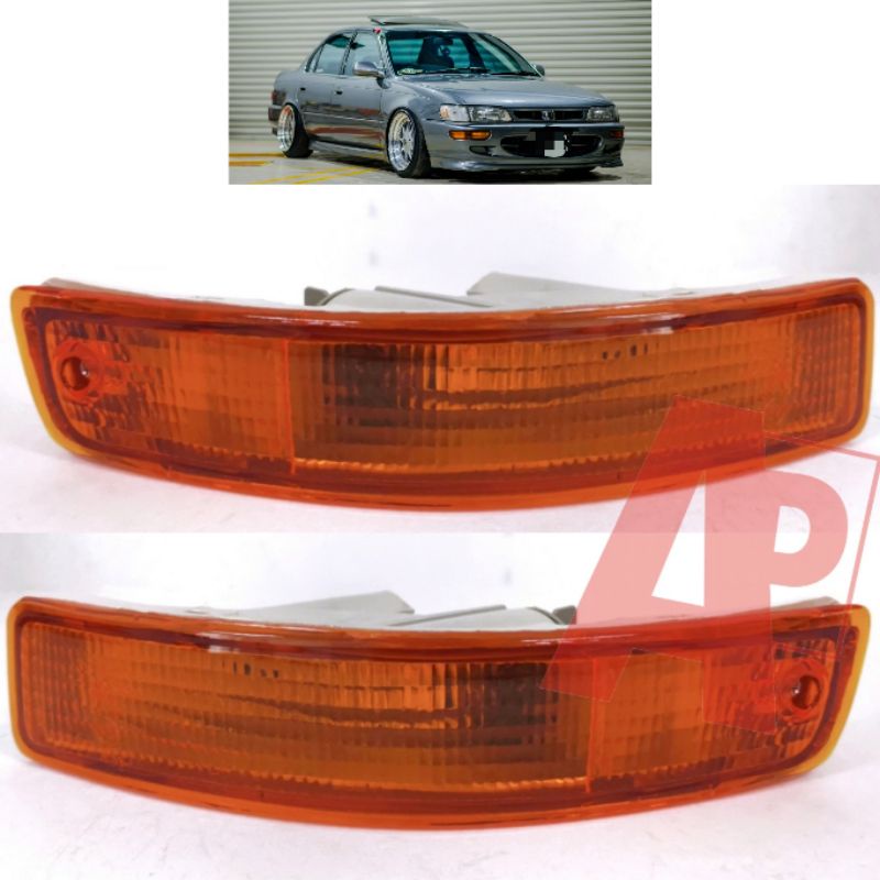 Toyota Corolla AE100 AE101 EE101 SEG Bumper Signal Lamp Short Amber ...