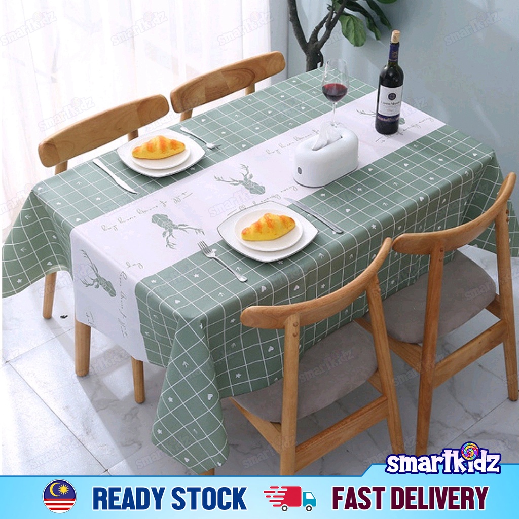 Table Cloth PVC Water Proof | Plastic Table Cover | Alas Meja Makan ...