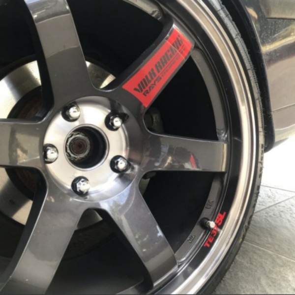 Wholesale Car Rim Sticker Volk Rays Engineering TE37 SL - Blue R17-R18 ...