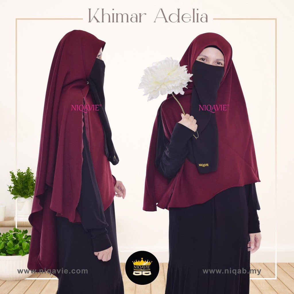 Khimar Adelia 3XL 1 Layer Khimar Labuh by Niqavie | Shopee Malaysia