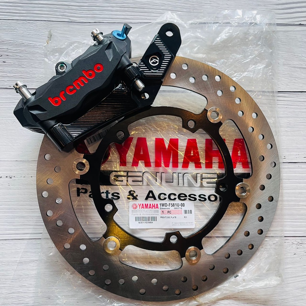 Yamaha XMAX R25 Original Brembo M3 K5 K50 Black Red Logo Siap Bracket ...