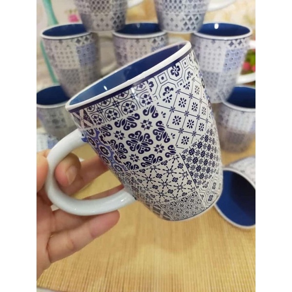 Giacomo Set Porcelain Mug Cawan Kaca Tahan Panas 6pcs or 12pcs ( 265ml ...