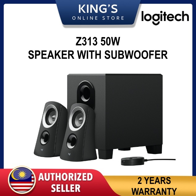 LOGITECH Z313 SPEAKER SYSTEM WITH SUBWOOFER | Shopee Malaysia