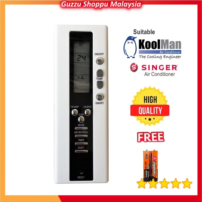 [GSM] Koolman / SINGER Air Conditioner Remote Control Replacement KK ...