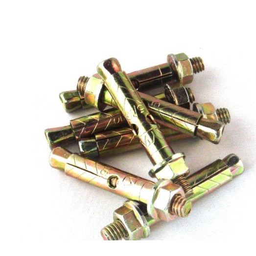 [100% ORIGINAL]SLEEVE ANCHOR / STEEL WALL PLUG / BOLT & NUT (5PC/PACK ...