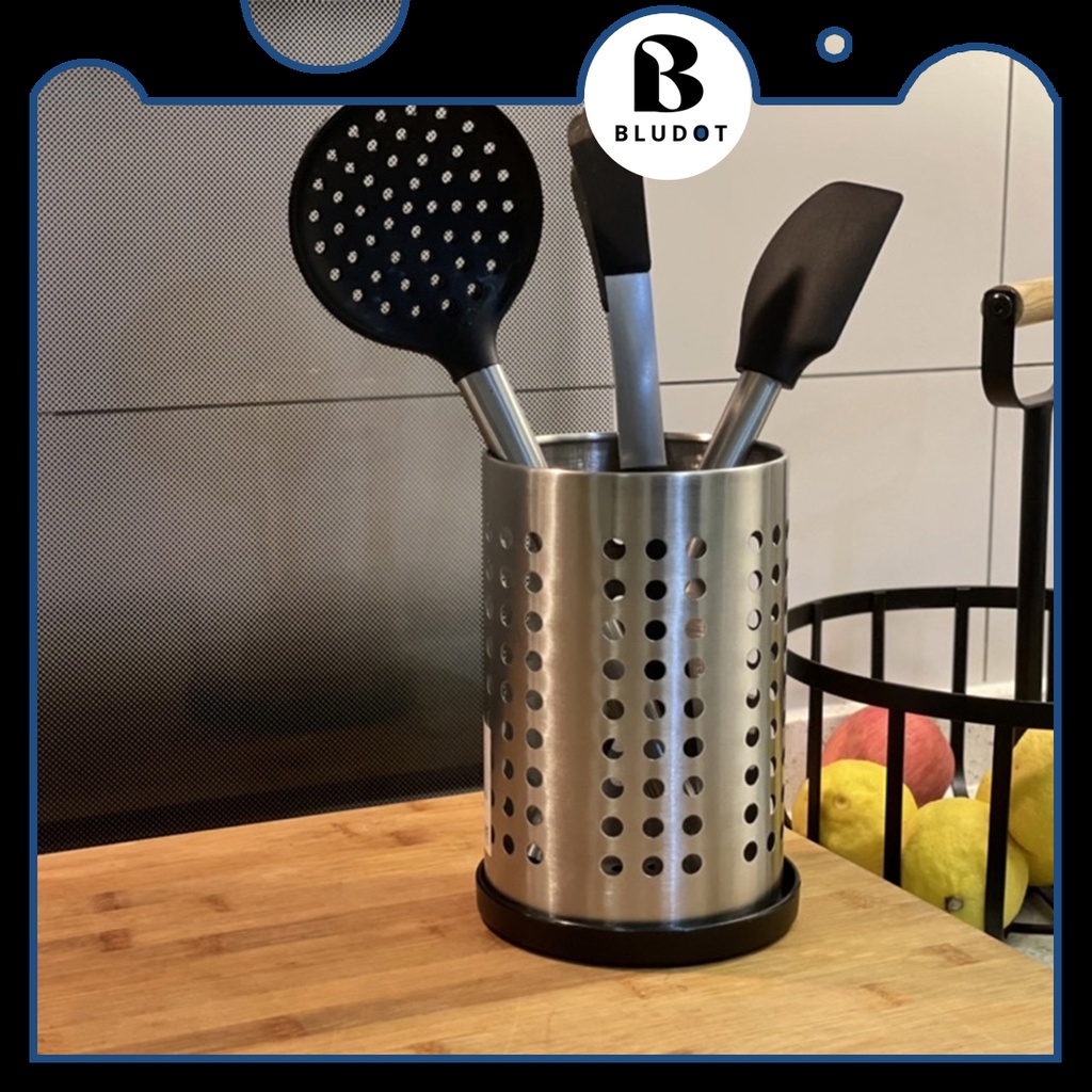 STAINLESS STEEL CUTLERY STAND TRAY KITCHEN UTENSIL RACK BEKAS KUTLERI ...