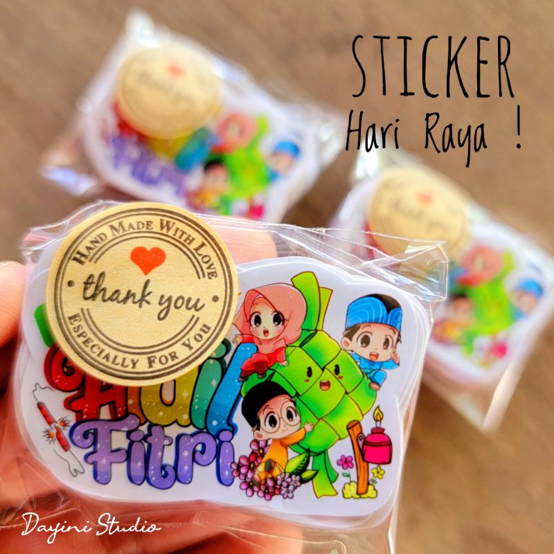 [ STICKER RAYA 2025 ] Waterproof Kalis Air | Selamat Hari Raya ...