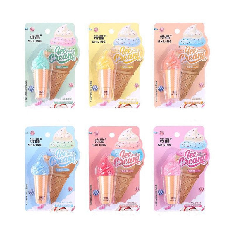 Ice Cream Shape Lipstick Lasting 24H Moisturizing Hydration Lips ...