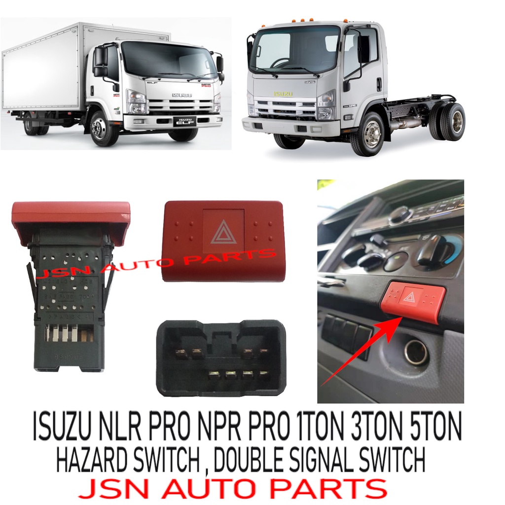 HAZARD SWITCH DOUBLE SIGNAL SWITCH ISUZU NLR PRO NPR PRO | Shopee Malaysia