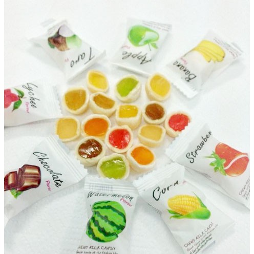 HaoLiYuan Fruit Flavour Chewy Milk Candy | Shopee Malaysia