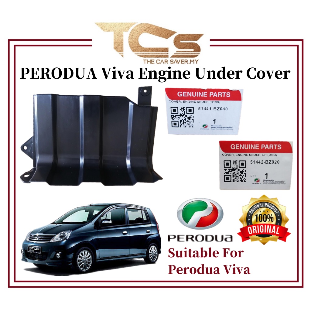 PERODUA Viva Engine Under Cover 51441-BZ040 & 51442-BZ020 (100% ...