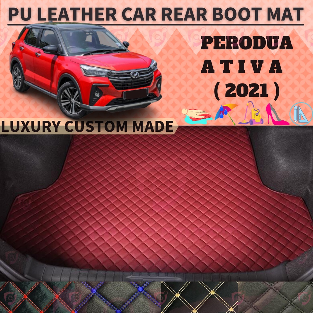 PERODUA ATIVA (2021) CAR ACCESSORIES REAR BOOT TRAY TRUNK CARGO PU ...