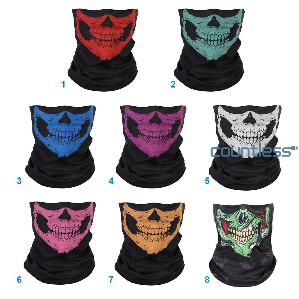 【Ready stock】Skull Bandana Motorcycle Bike Helmet Neck Face Mask ...