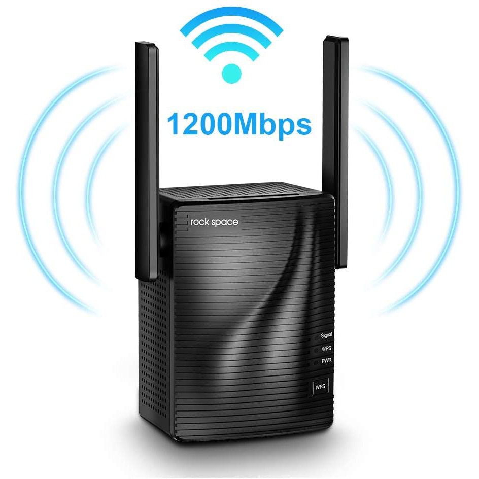 rockspace 1200Mbps WiFi Repeater (AC1200)-WiFi Range Extender Supports ...