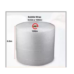 1 Roll Bubble Wrap 10mm (50CM x 100 Meter) packing Pembalut gelembung ...