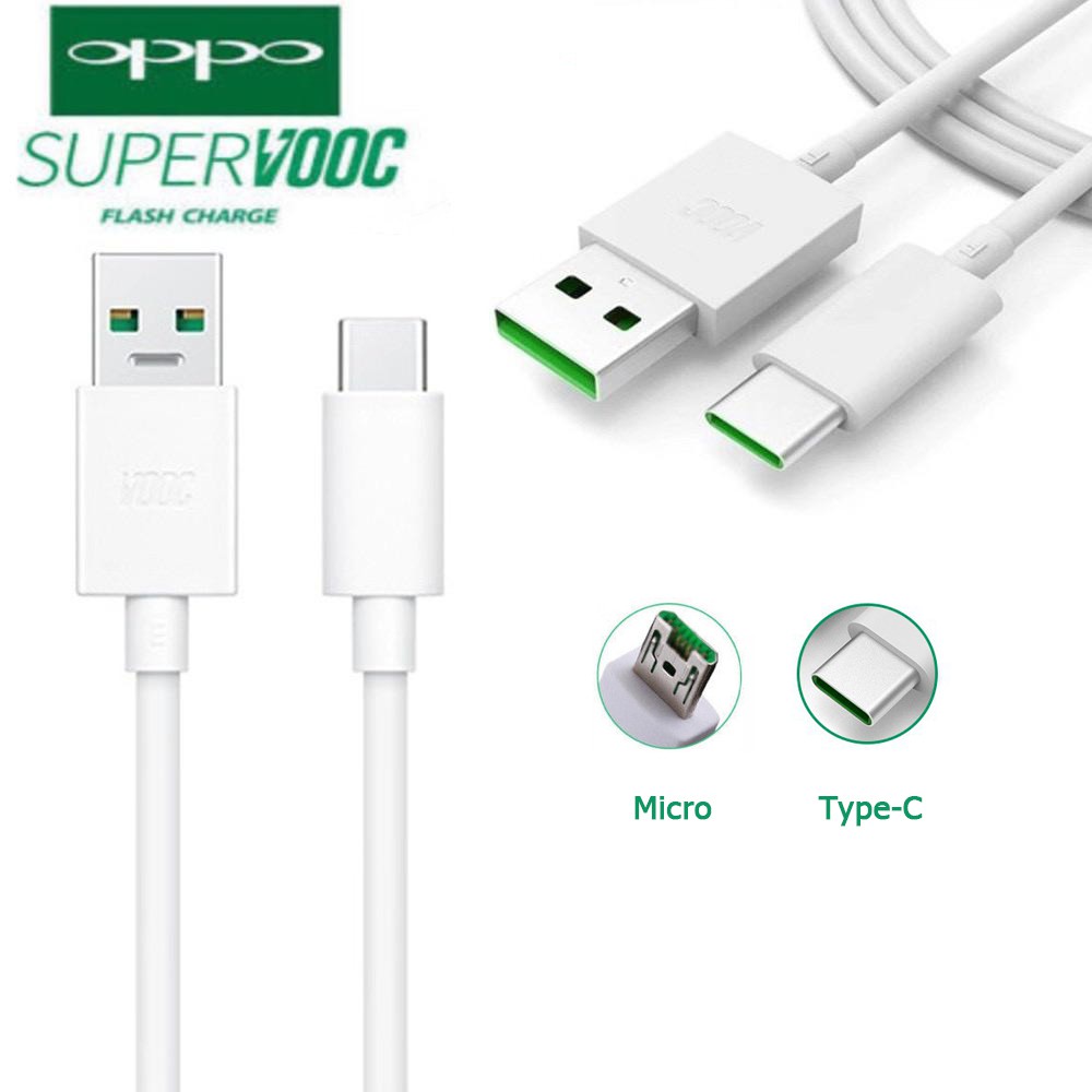 OPPO Vooc Fast Charging Quick Charge Micro USB Vooc Cable Type C Cable ...