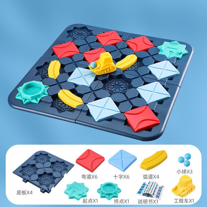 Kids Road Builder Logical CarBuild the Road Board Game Logic Thinking ...