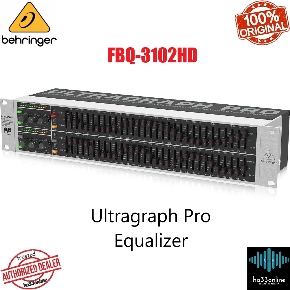 Behringer Ultragraph Pro FBQ3102HD High-Definition 31-Band Stereo ...