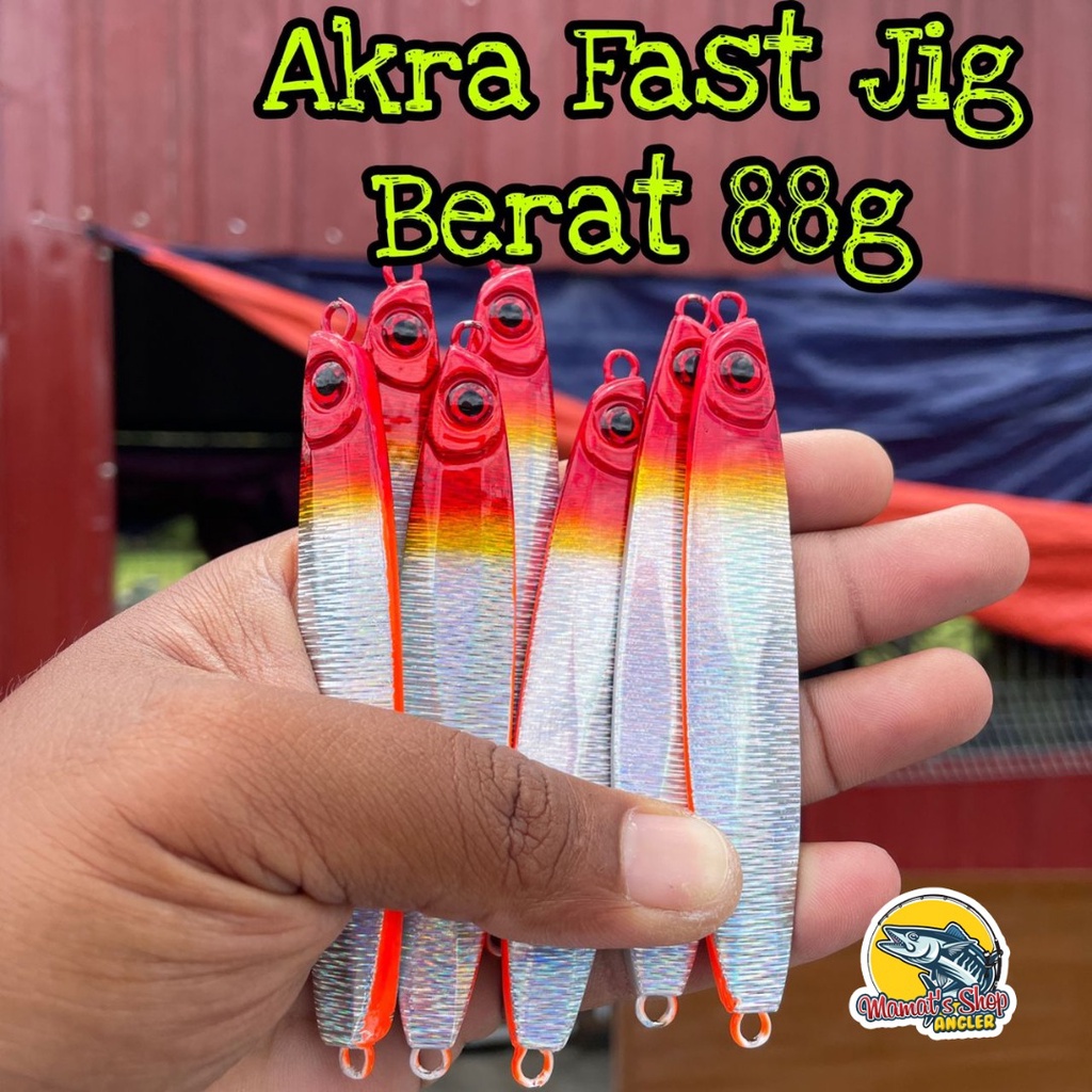 AKRA JIGGER BERAT NANANG JIG 46G/66G/88G/100G/131G/MATA TENGGIRI SIAP ...