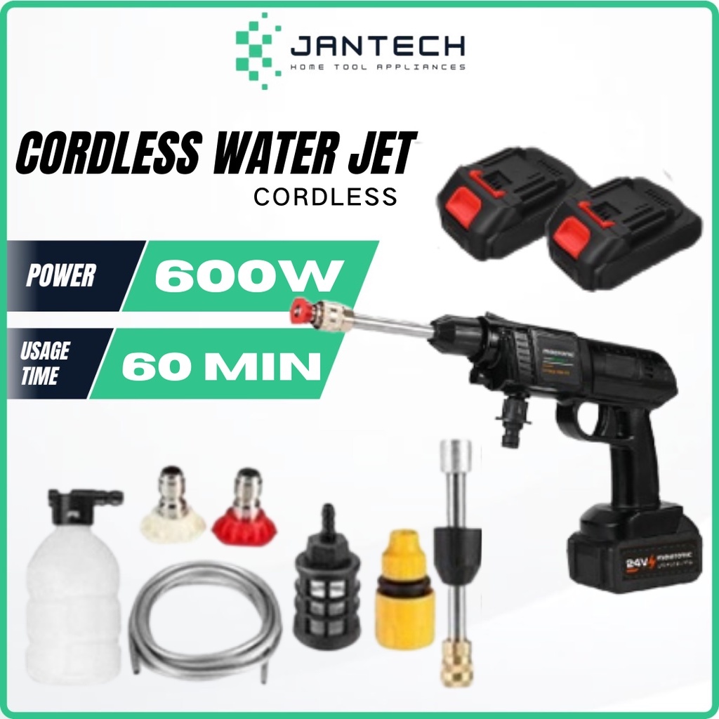 Jantech 999VF Water Jet Cordless Car Wash High Pressure Sprayer Gun Floor Tiles Spray Gun Tools ...