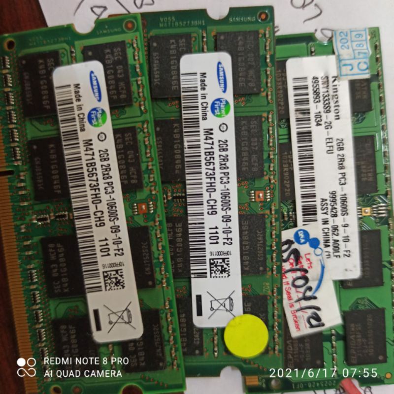 RAM DDR3 PC3 1.5v 2 GB RAM DDR3L PC3L 1.3v 2 GB for upgrade laptop ...