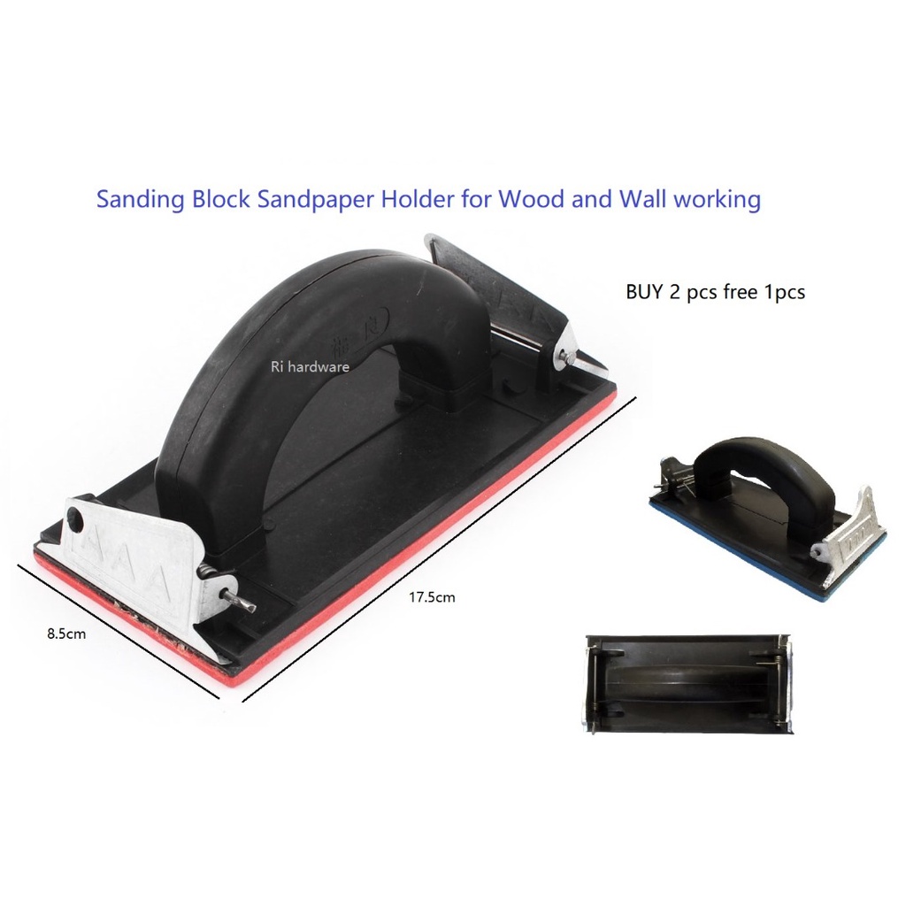 Sanding Block Sandpaper Holder for Woodworking (Buy 2 Free 1) | Shopee Malaysia