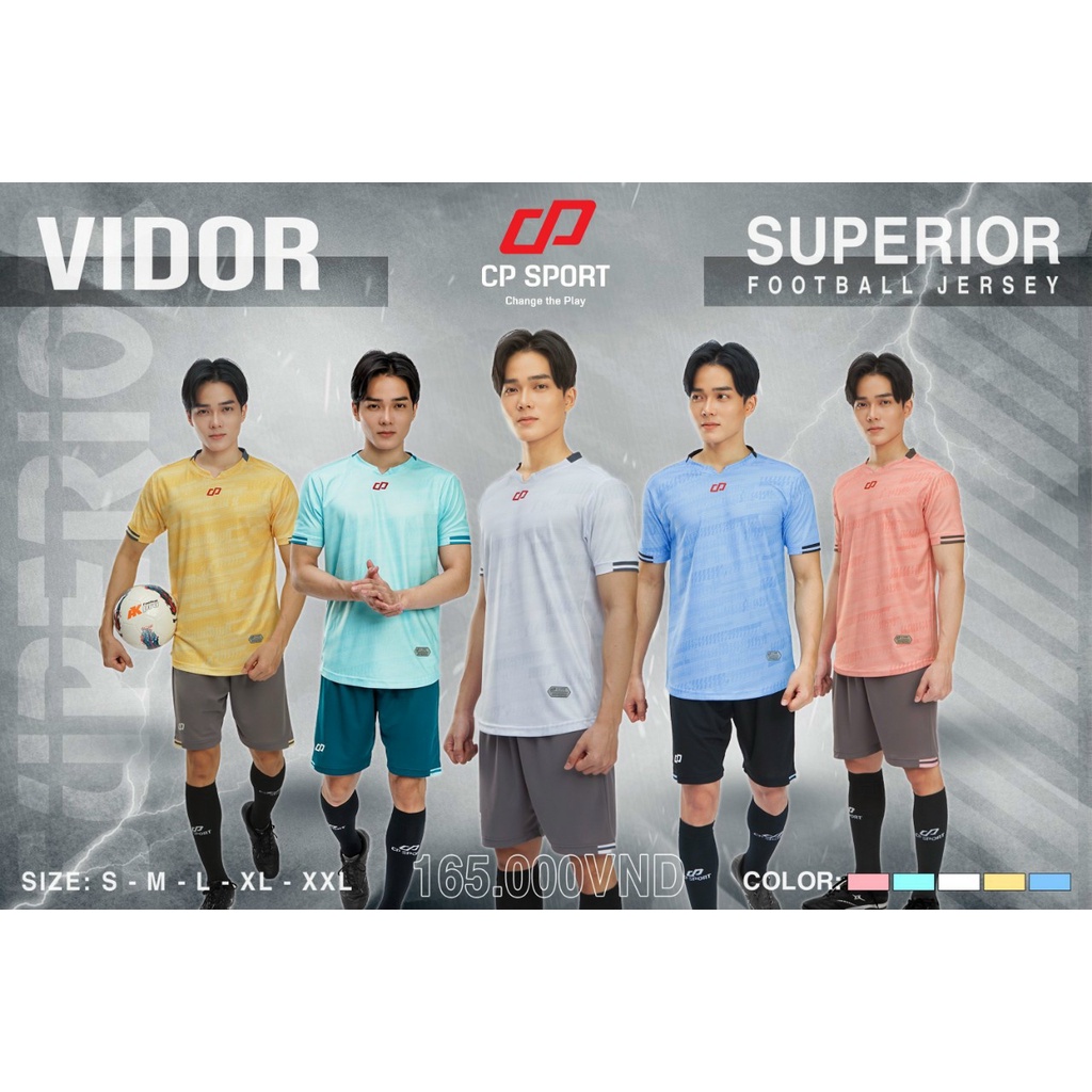 Genuine CP SPORT VIDOR LOGO-FREE FOOTBALL SHIRT | Shopee Malaysia