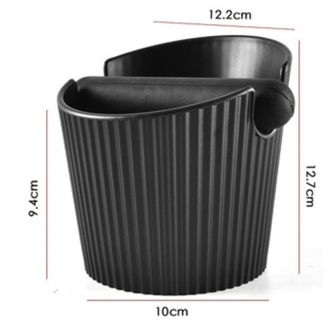 Coffee Grind Knock Box And Espresso Dump Bin Black Powder Residue Trash ...