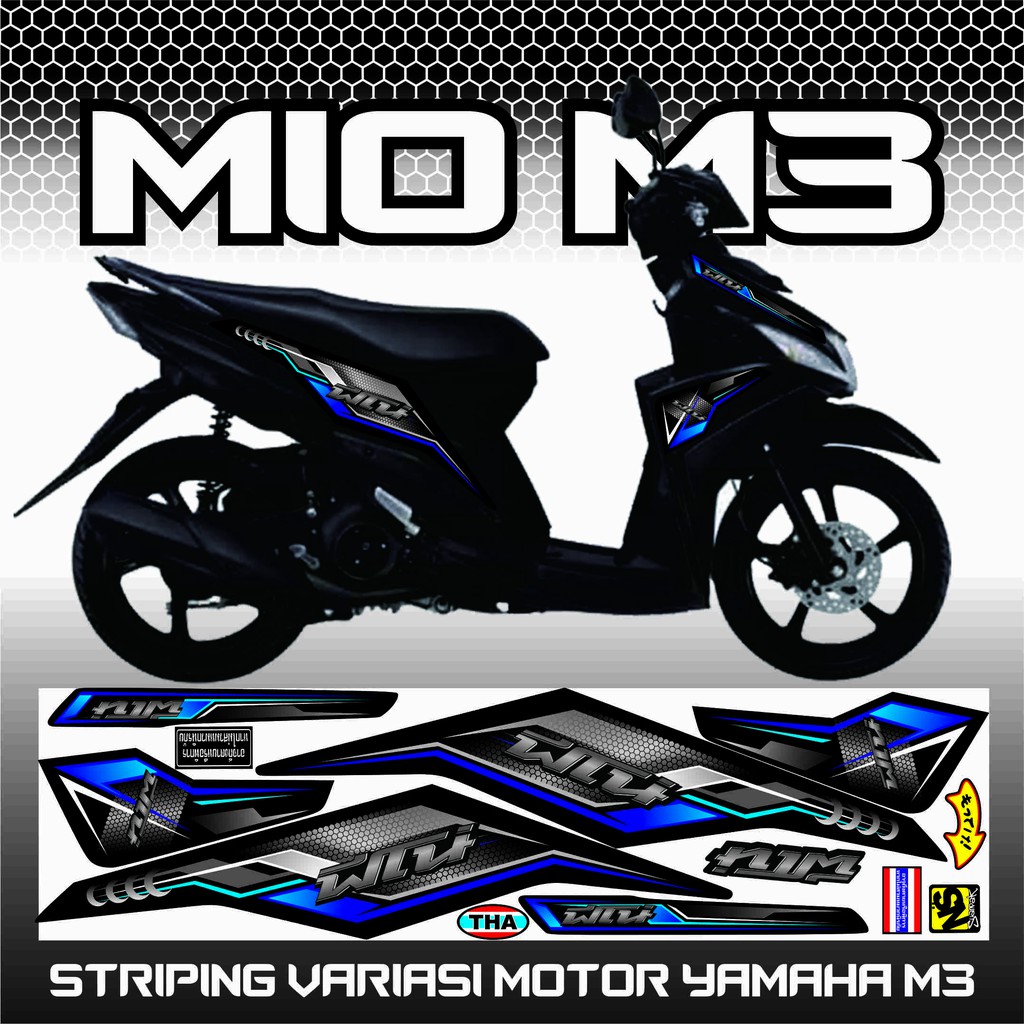 Striping Variation MIO M3 THAILOOK Antem Zipper STICKER Variation ...