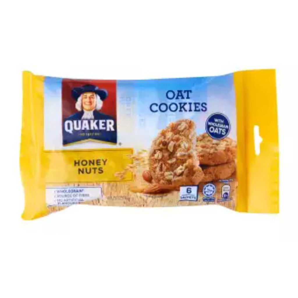 Quaker Honey Nut Oat Cookies (10 Sachets x 27g) 270g | Shopee Malaysia
