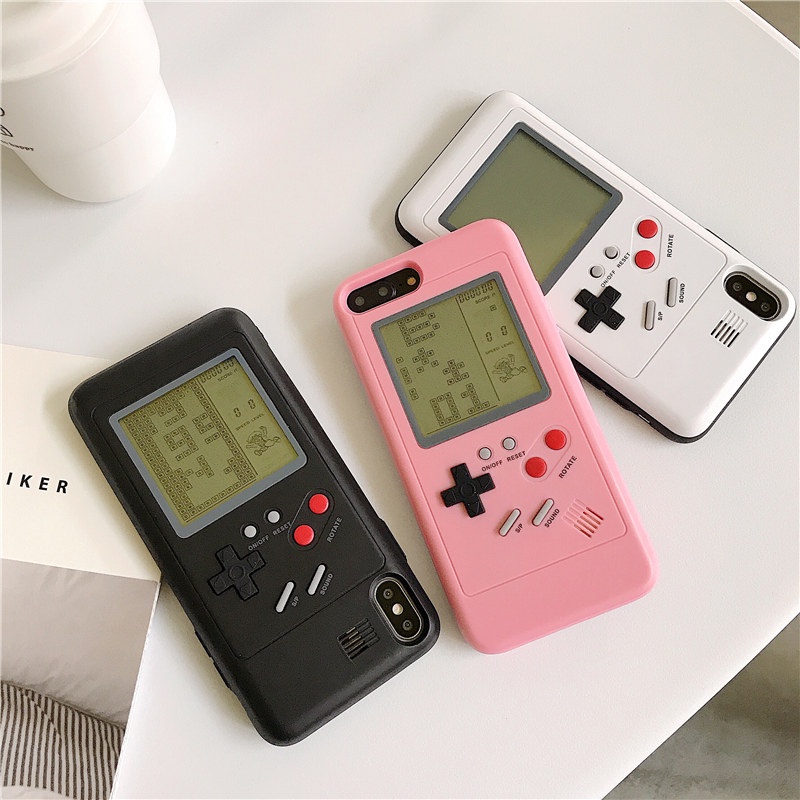 Retro GB Gameboy Tetris Phone Case For iPhone 14 13 12 11 Pro Max X XS ...