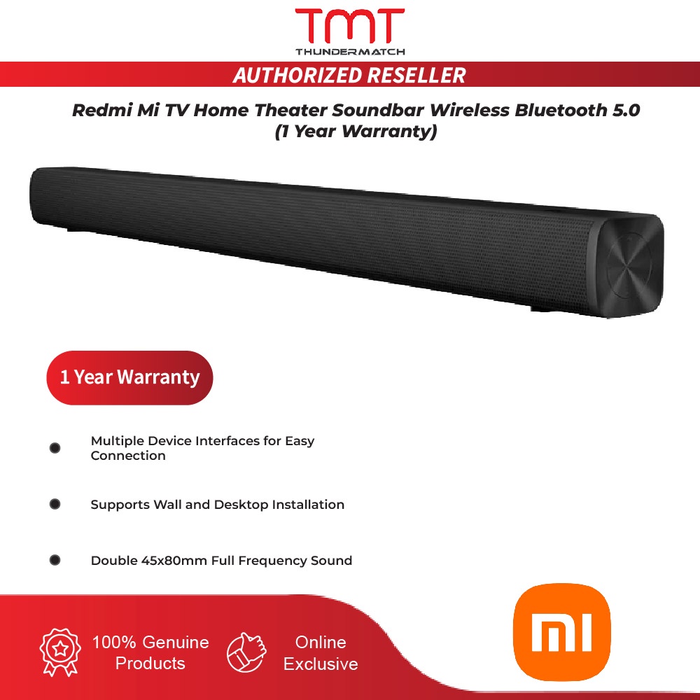Redmi Mi TV Home Theater Soundbar Wireless Bluetooth 5.0 (1 Year ...