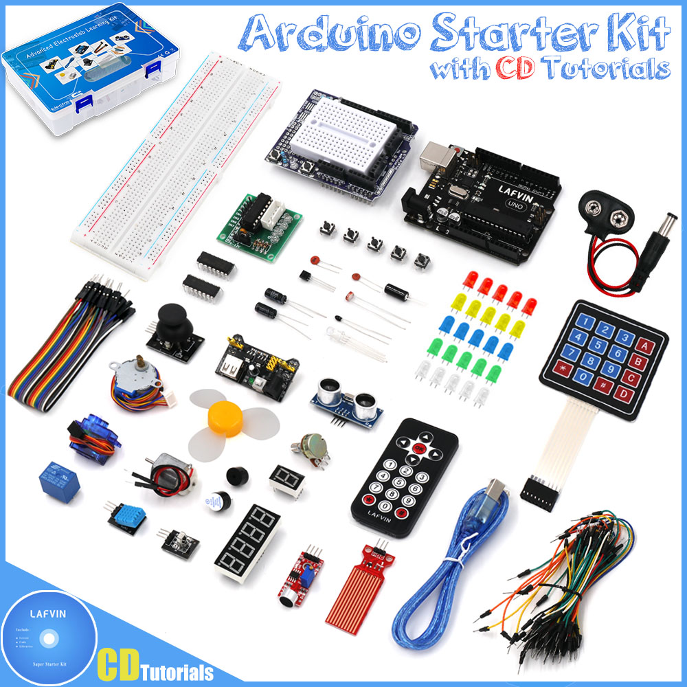 [Ready Stock] LAFVIN Arduino UNO R3 Project Super Starter Kit with CD ...