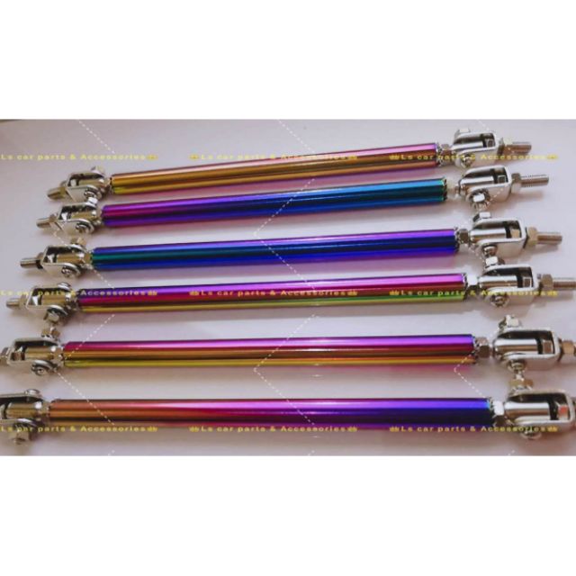 bodykit RAINBOW RGB red blue purple titanium adjustable draw bar Rod ...