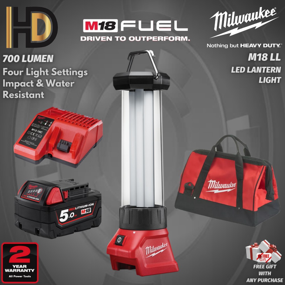 Milwaukee M18 LL LED Lantern Light 700 LUMEN | Shopee Malaysia