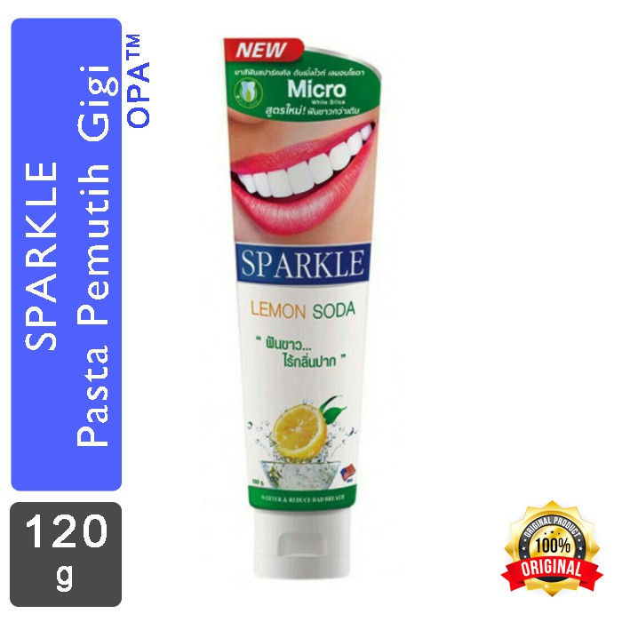 Sparkle Toothpaste Teeth Whitening Lemon Soda ORIGINAL THAILAND | Shopee Malaysia